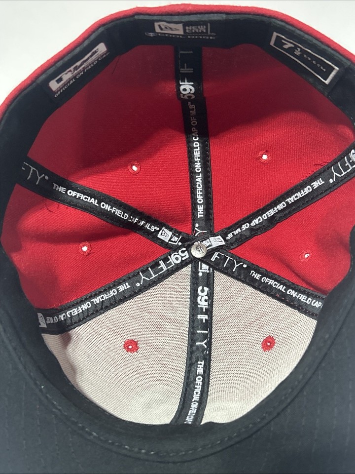 Washington Nationals New Era 59Fifty Cool Base Mens 7 1/2 Red Fitted ...