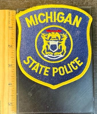 Michigan State Police Trooper Uniform Patch-Previously Worn/Sewn- FREE ...