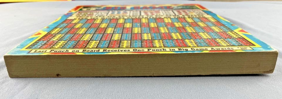 2 Vintage Punch Boards Gambling UNPUNCHED Paunchy Pancho & Big Game | eBay