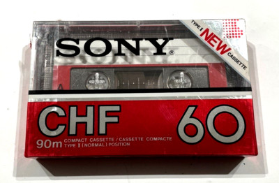 SONY CHF 60 audio cassette blank tape sealed Made in Japan Type I | eBay