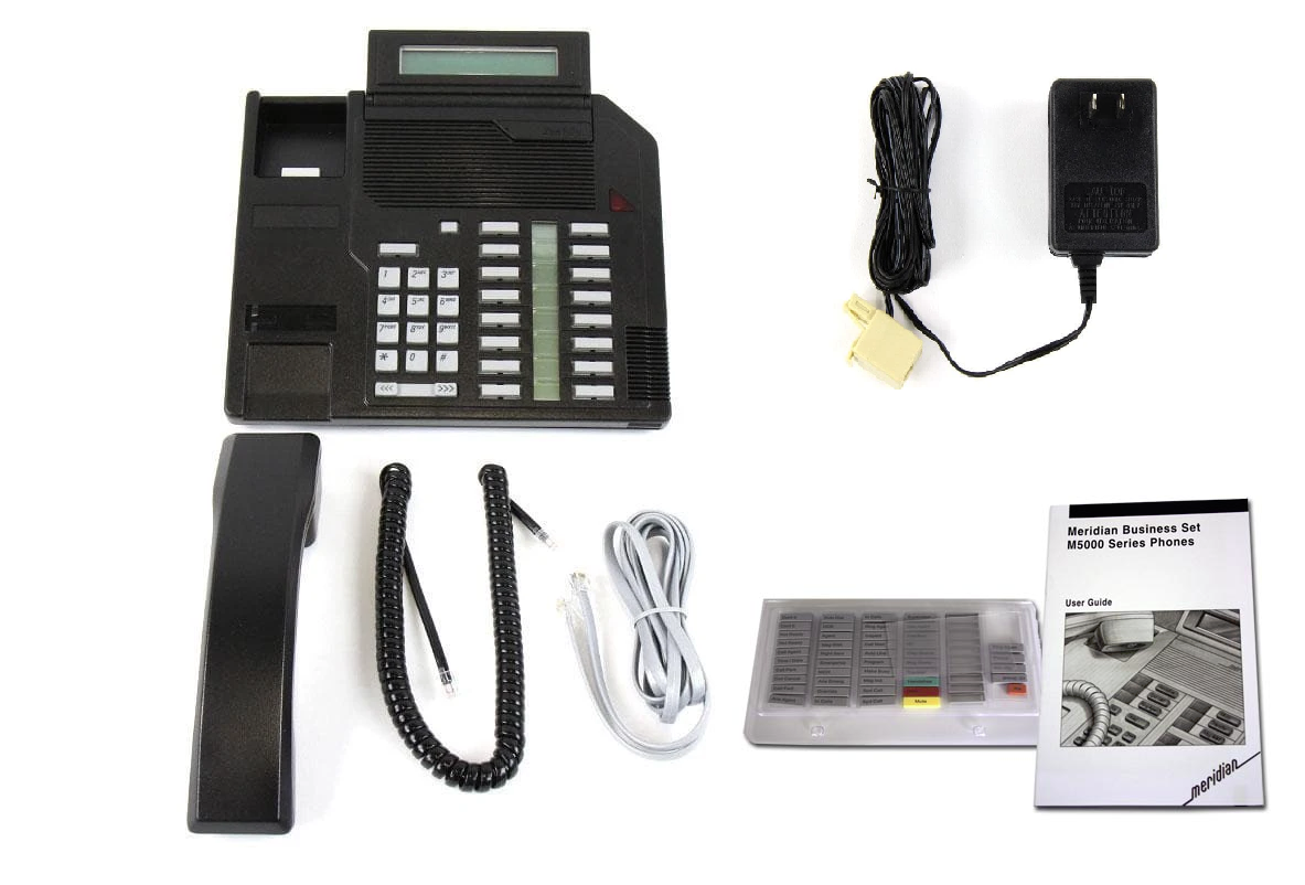 Nortel NT4x42 M5316 Centrex Phone with Power Supply (Black/Refurbished ...