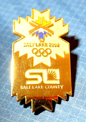 RARE "GOLD SNOWFLAKE SLC" 2002 SALT LAKE CITY OLYMPIC GAME PIN / 2026 ...