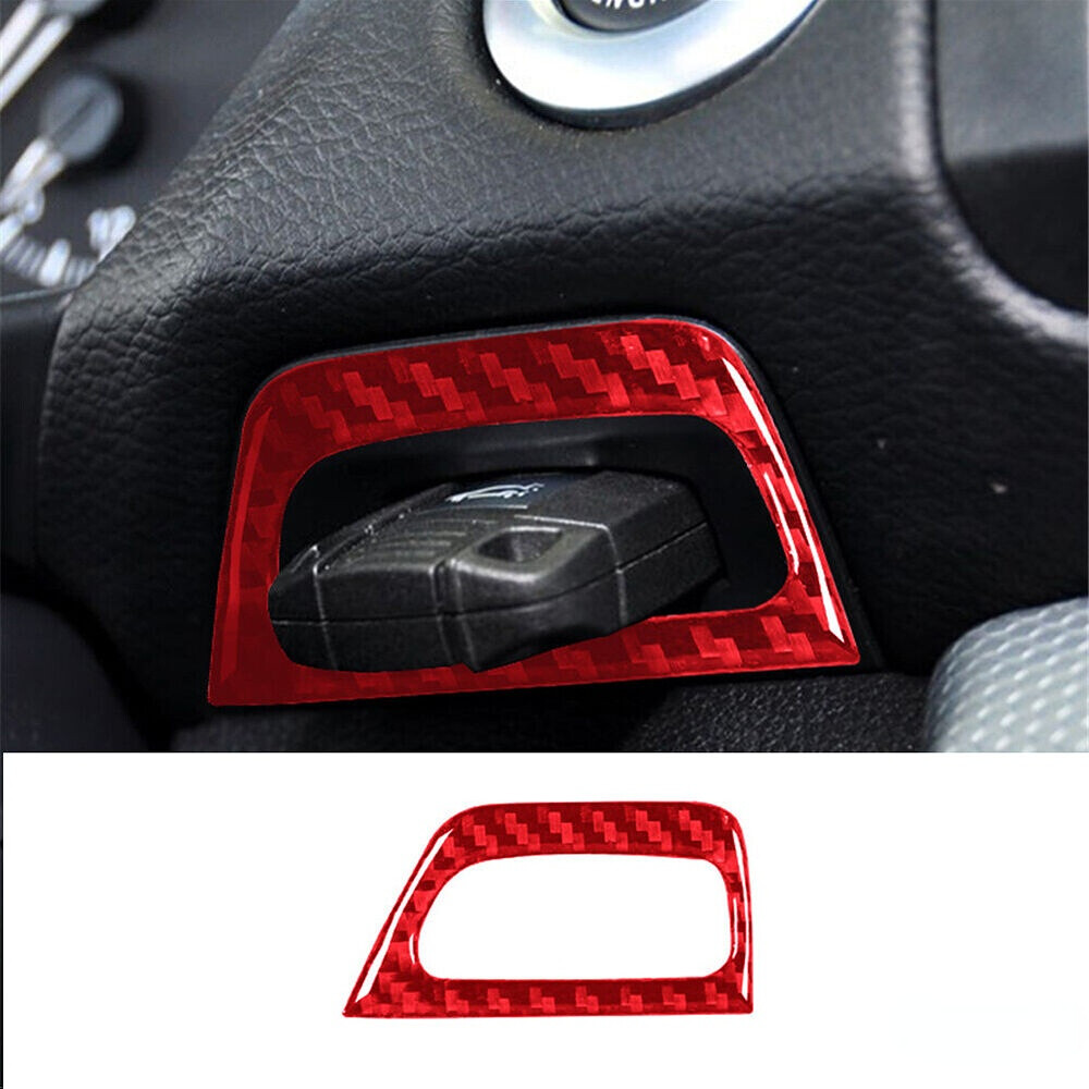 39PCS Red Carbon Fiber Full Kits Sticker Set For BMW 1 Series E82 ...