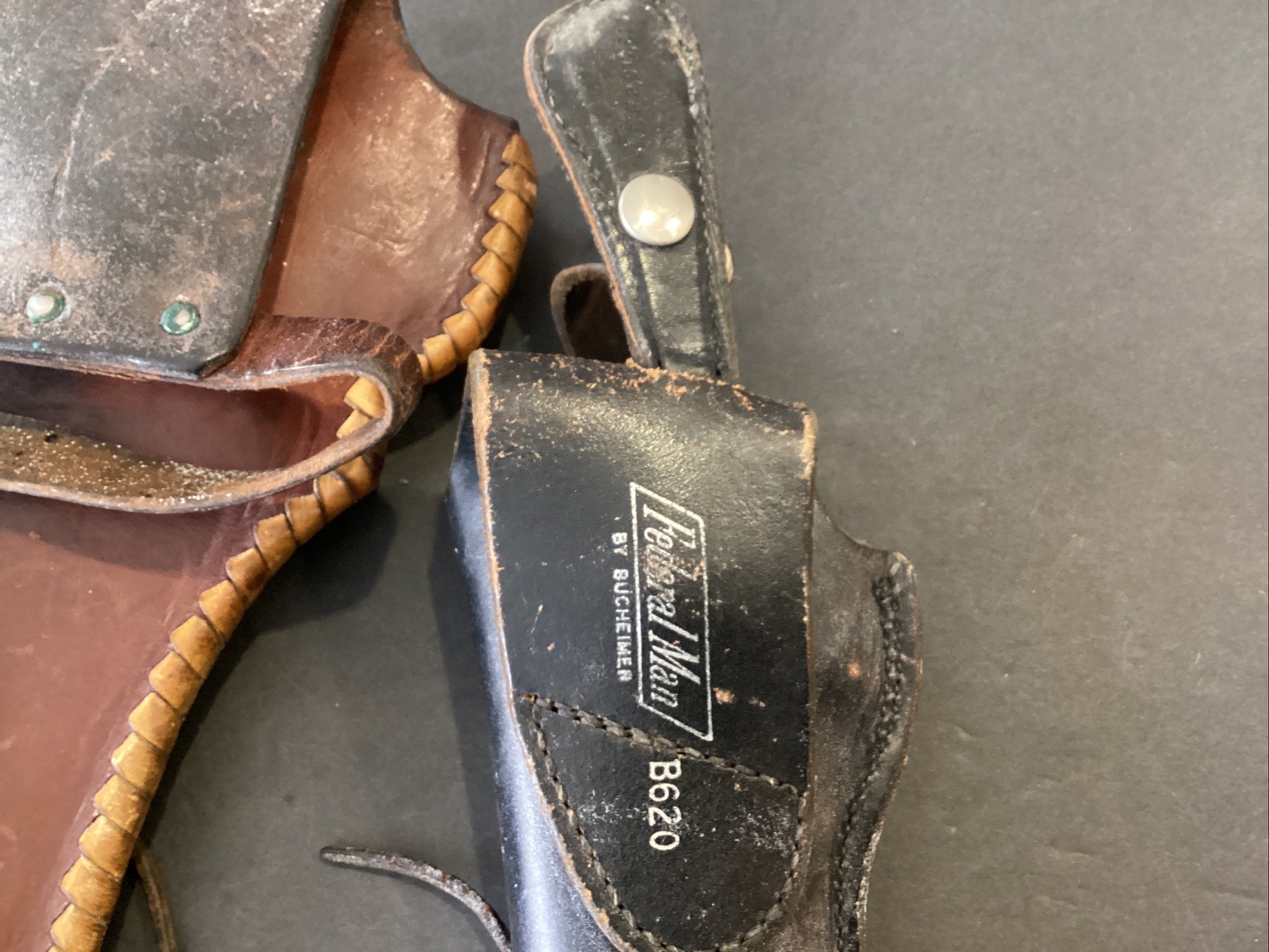 5 Leather Gun Holster Lawrence 680 505 Heiser 419 Daly & Gales 32 ...