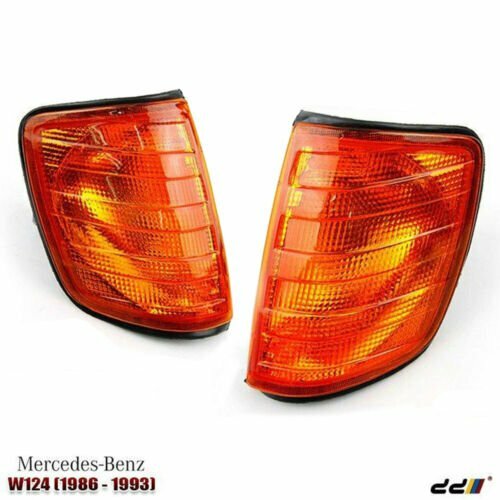 1 Pair Front Corner Light Lamp For Mercedes-Benz 230E 260E 280E 300E ...