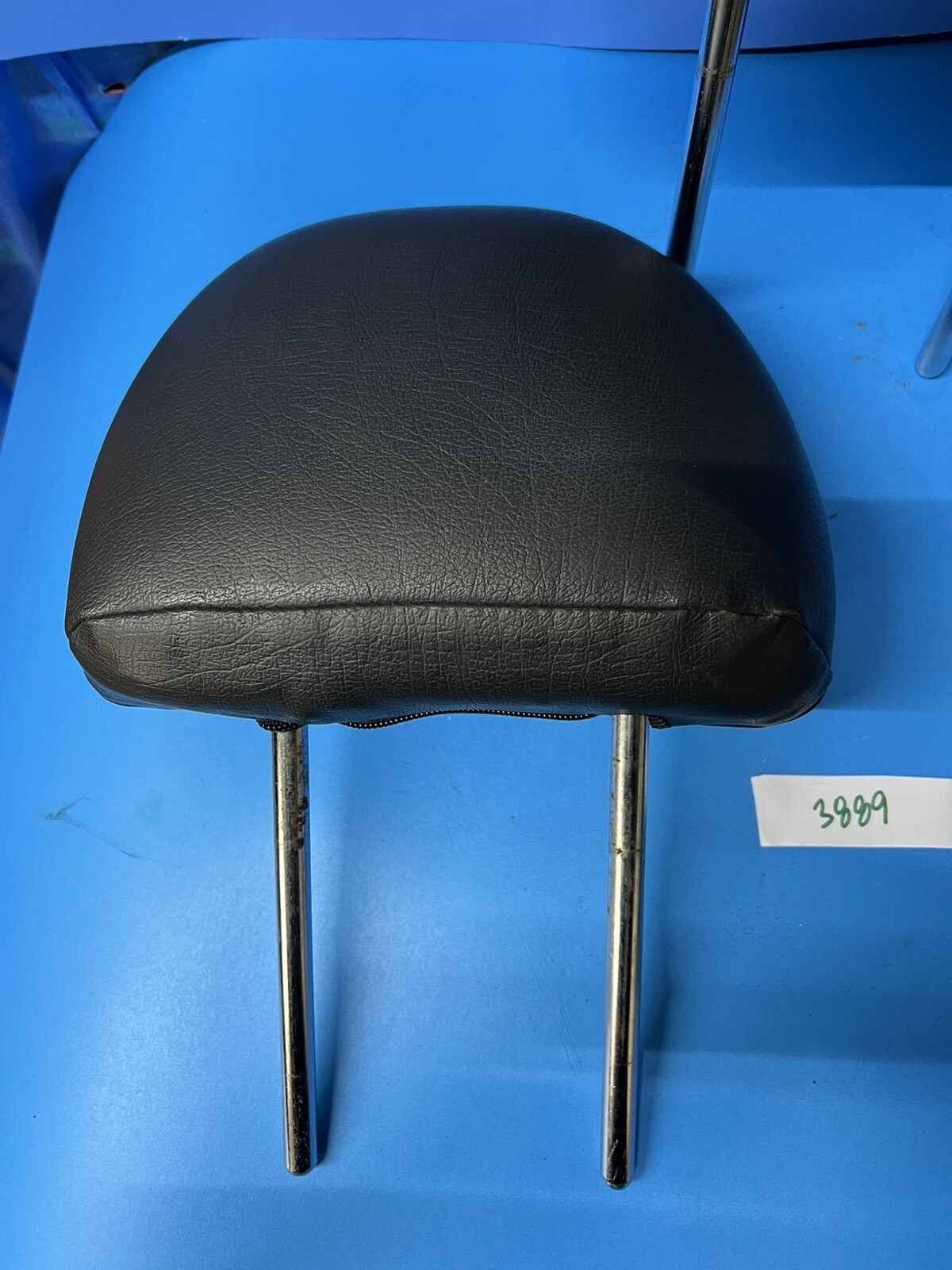 1999-2004 JEEP GRAND CHEROKEE SET OF 2 FRONT HEADRESTS BLACK LEATHER ...