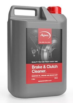 APEC Brake and Clutch Cleaner 5 Litres Remove Grease and Dirt Fast 5L ...