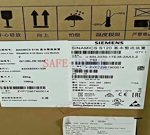 1PCS Siemens Rectifier Power Module 6SL3330-1TE38-2AA3-Z Z=T93 NEW | eBay