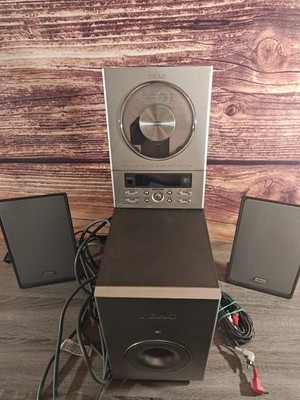 TEAC CD-X9 Compact Micro Hi-Fi Stereo CD Player Speaker System TESTED ...