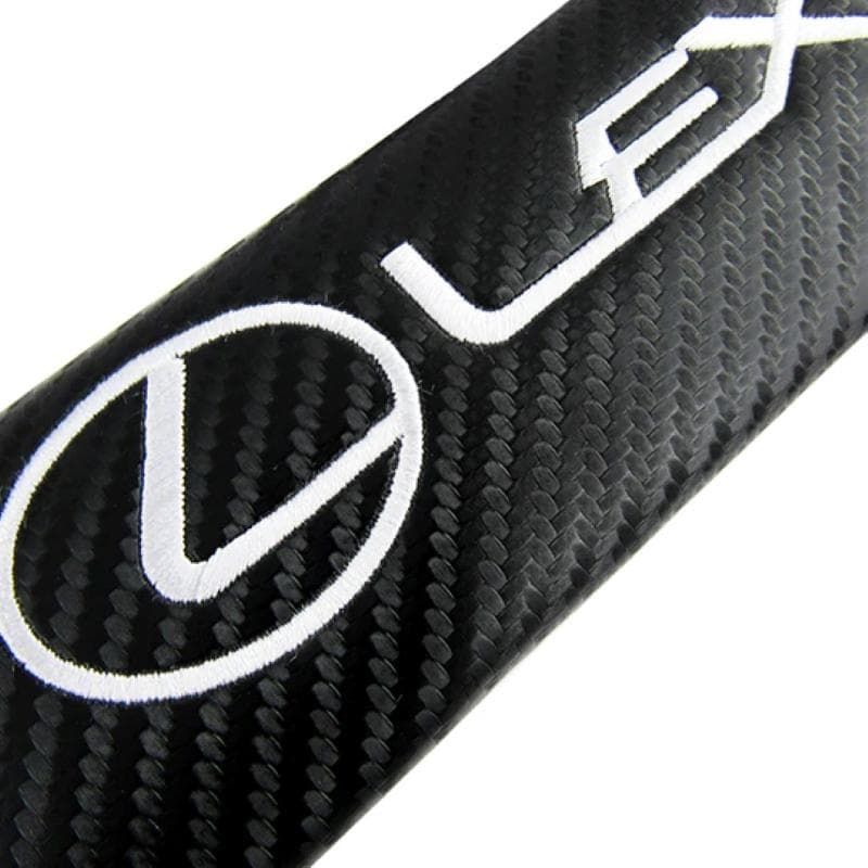 2pcs LEXUS Logo Style Carbon Seat Belt Pads Shoulder Covers – Black ...