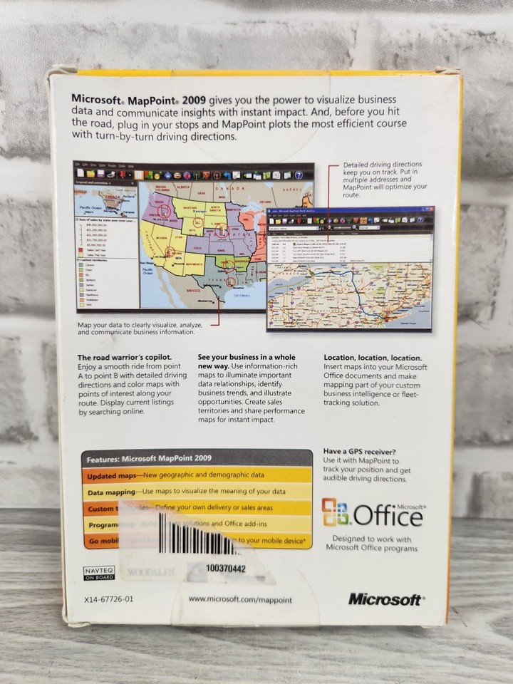Microsoft MapPoint 2009 w/ North American Maps w/ Product Key | eBay