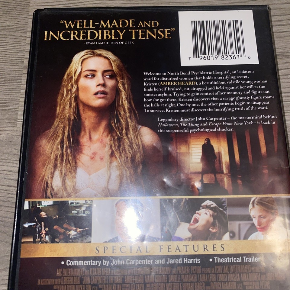 John Carpenters The Ward DVD 2011 Horror Terror SHOCK Amber Heard Mamie ...