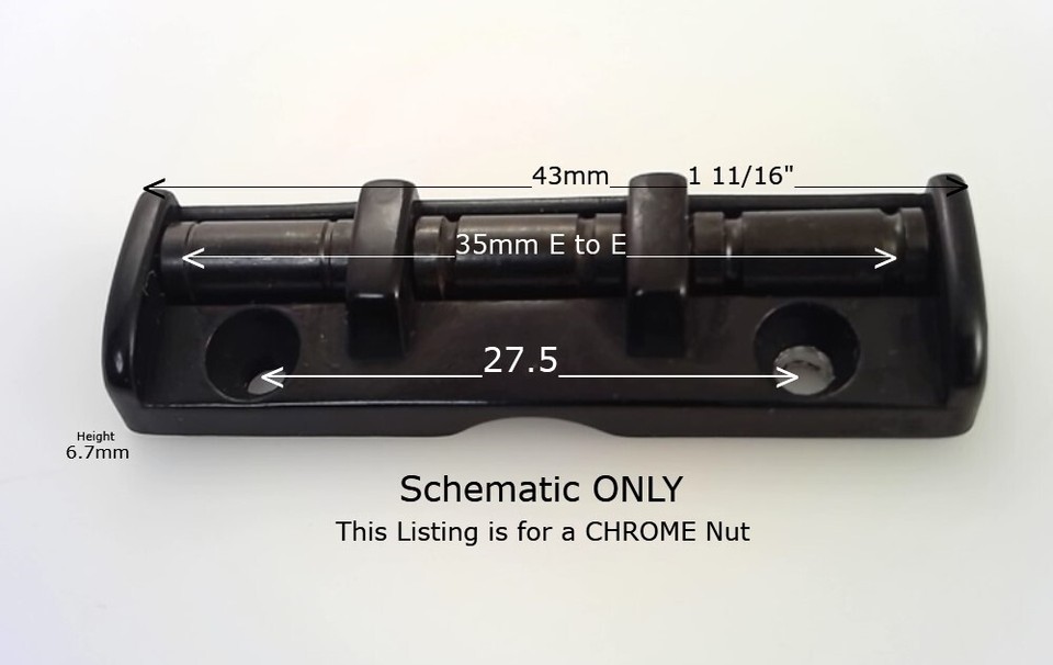 True Custom Shop® CHROME LSR Linear String Rotation Roller Nut for Fender Strat | eBay