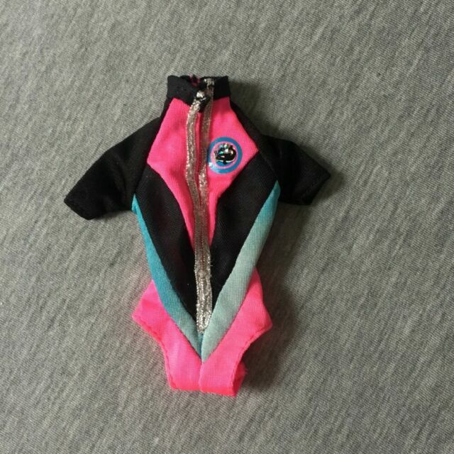 Genuine Barbie Ocean Friends 1996 #15428 Wet Suit Black Orca Badge Fit ...