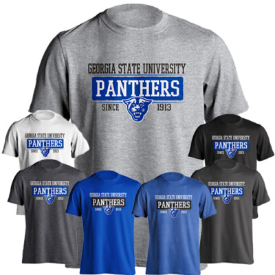 Georgia State University GSU Panthers Since 1913 Adult Tee Short Sleeve ...