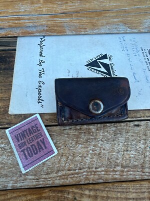 Vintage Chic Gaylord 6 .38 Cartridge Ammo Dump Pouch Brown Leather | eBay
