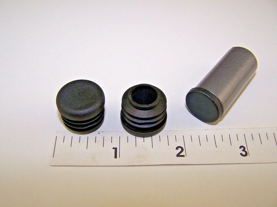 Plastic Insert Caps the open end of 3/4" Round Tube 14-20 gauge wall/ 8 ...