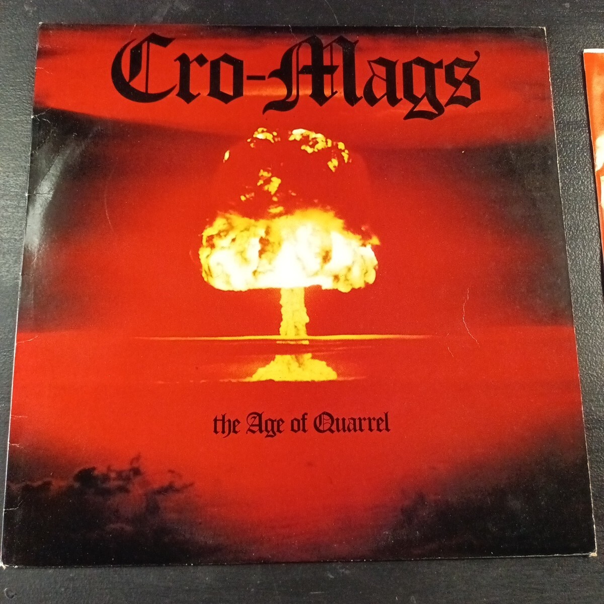 Cro-mags The Age Of Quarrel. VG Vinyl LP. 1986 Original. Uncensored ...