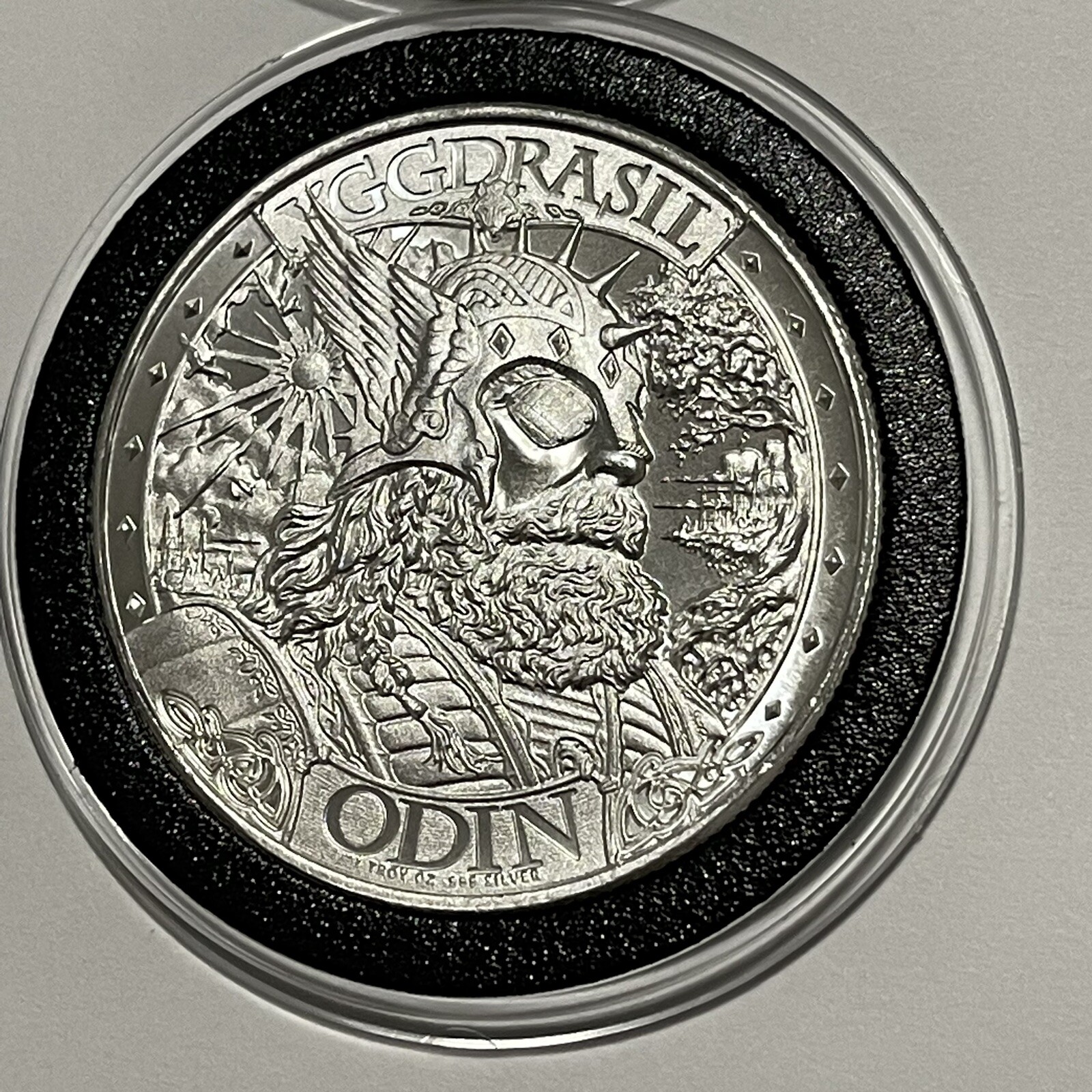 Crossing Bifröst Asgard Odin Norse Coin 1 Troy Oz .999 Fine Silver ...