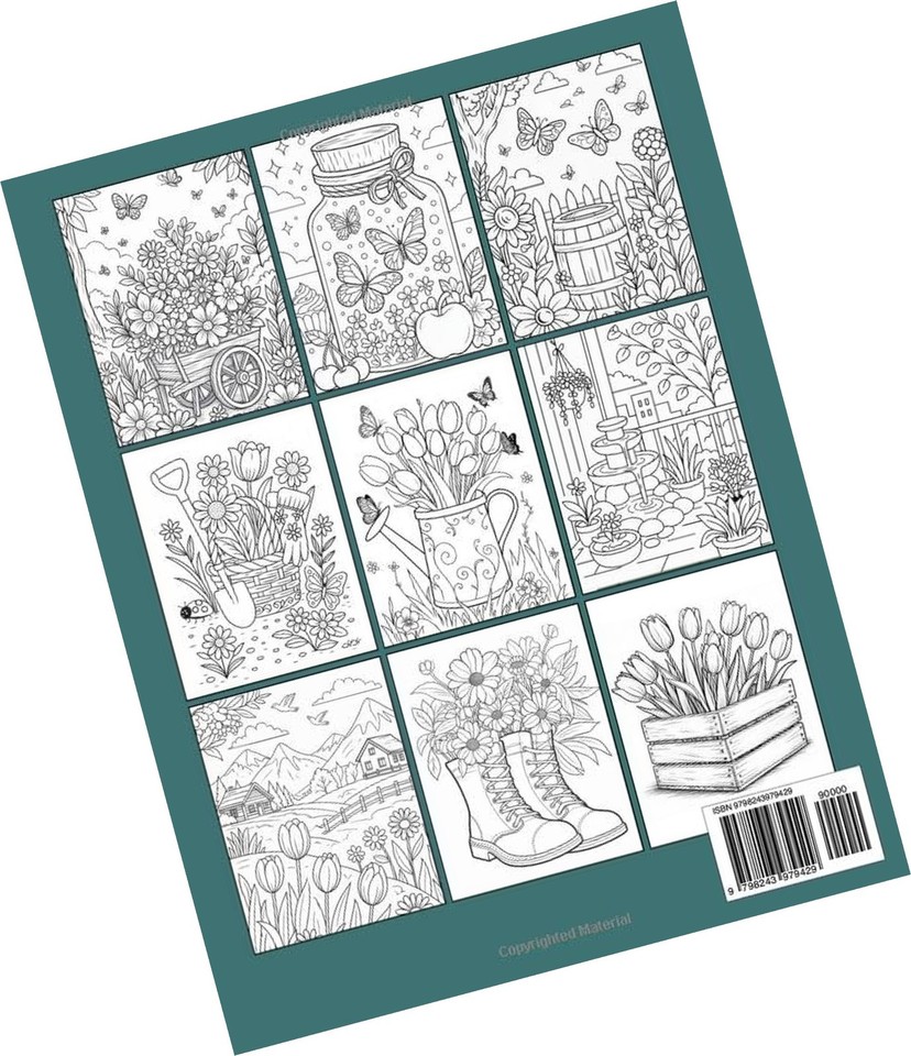 New 2026 Spring Adult Coloring Book: 50 Simple Spring-Themed Large ...