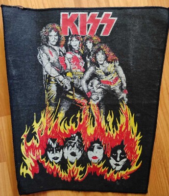 Kiss Back Patch Lick It Up 1983 Rare Vintage Official Merch New | eBay