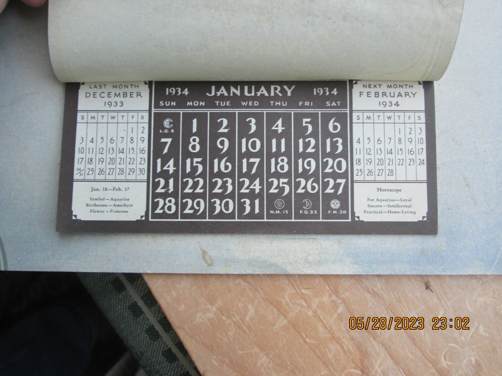 mrs porter general merchandise east dixmont maine calendar 1934 | eBay