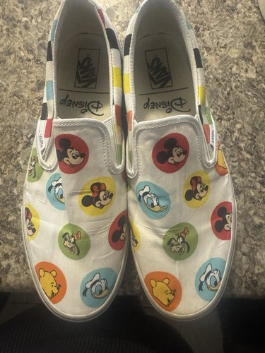Vans Disney 50th Classic Slip-On Disney Character Buttons M 11 Pre ...
