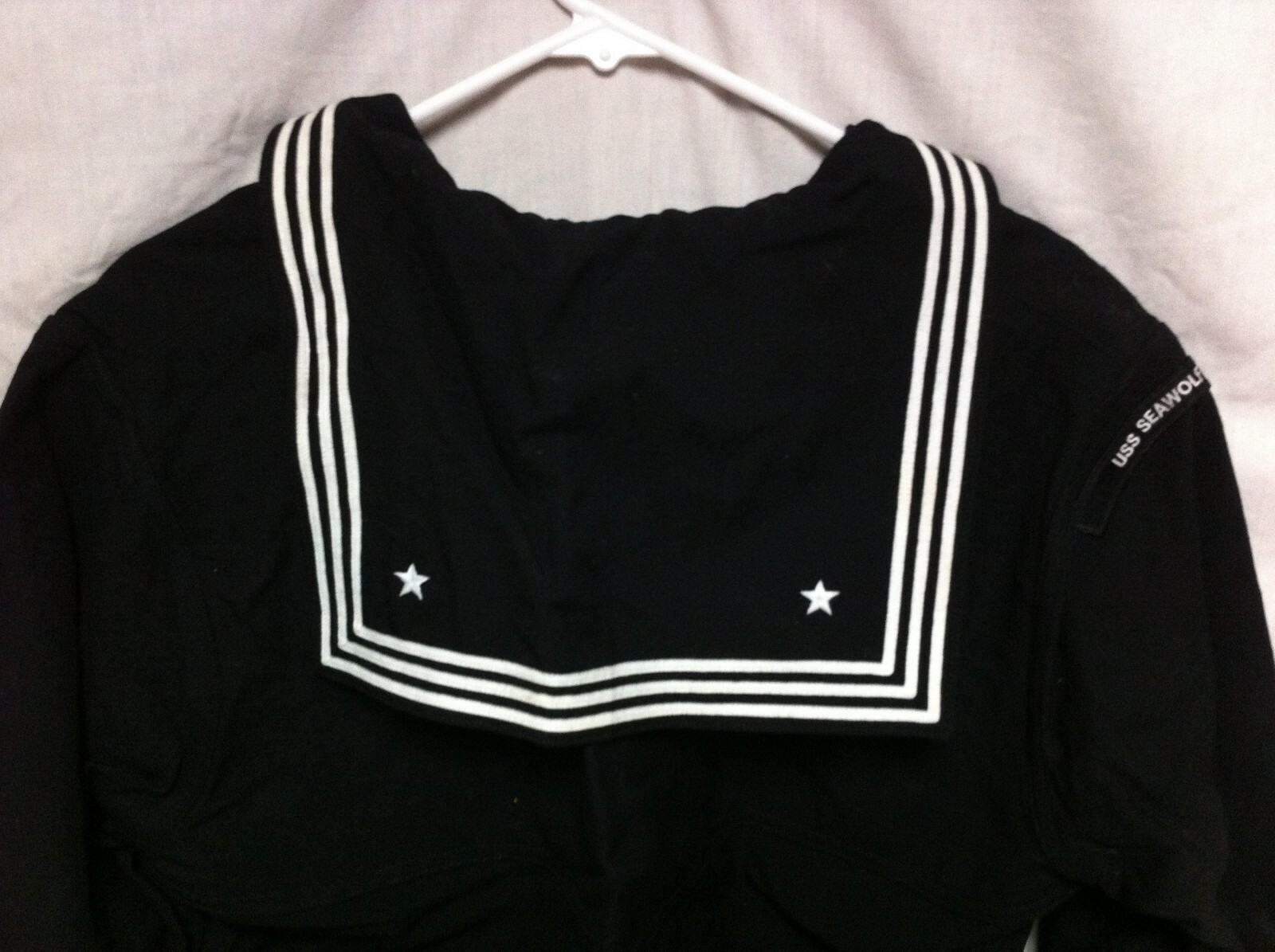 Vintage Navy Uss Seawolf Sailor Crackerjack Uniform Top Jumper Pants
