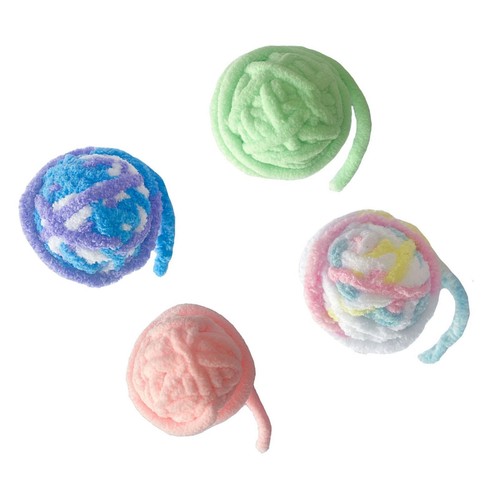 Cat Yarn Ball Toy Fun Interactive Bite Resistance Woolen Yarn Cat Ball ...