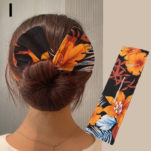Women Girl Deft Bun Maker Donut Bun Maker Tool Knotted Wire Headband ...