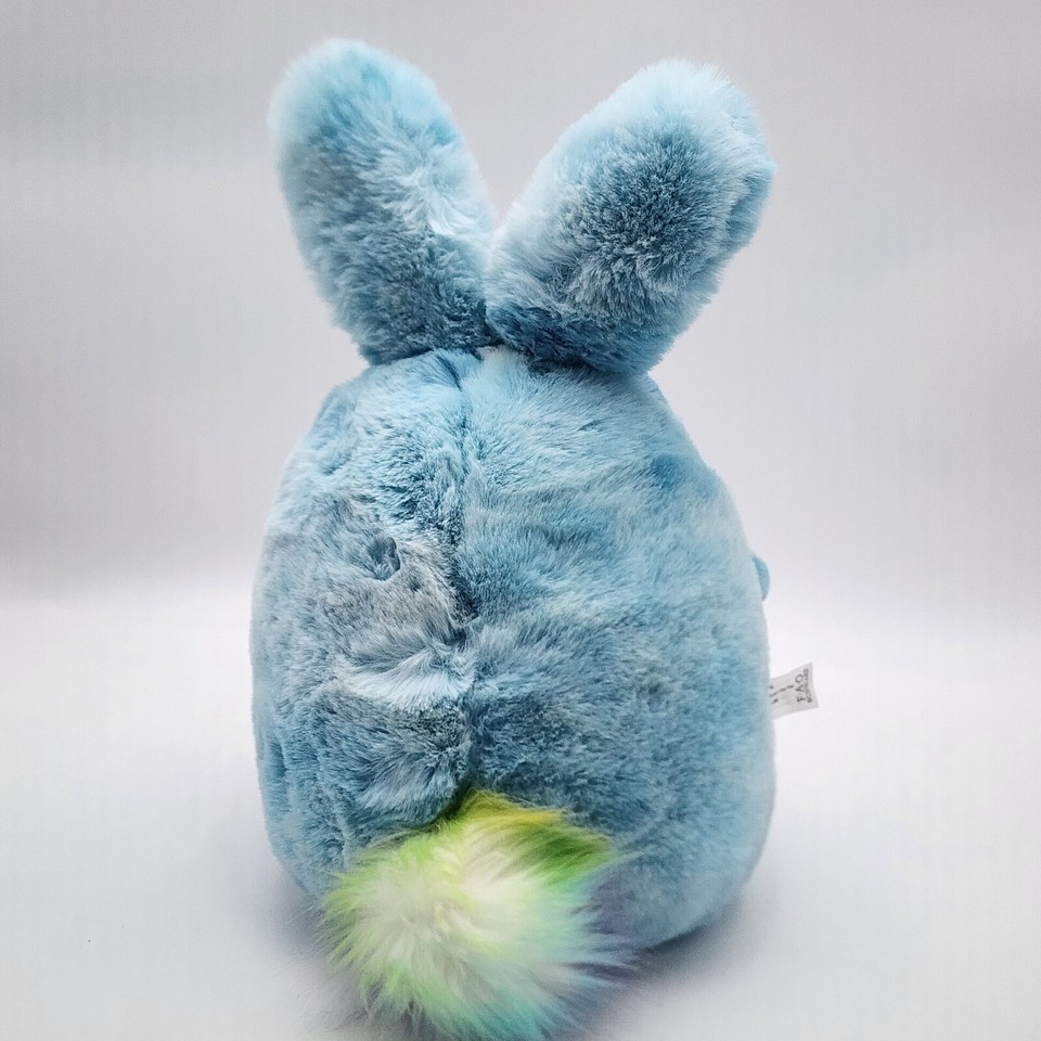 FAO Schwarz Chibi Pals Blue Rabbit Huggable Stuffed Animal Rabbit 14 ...