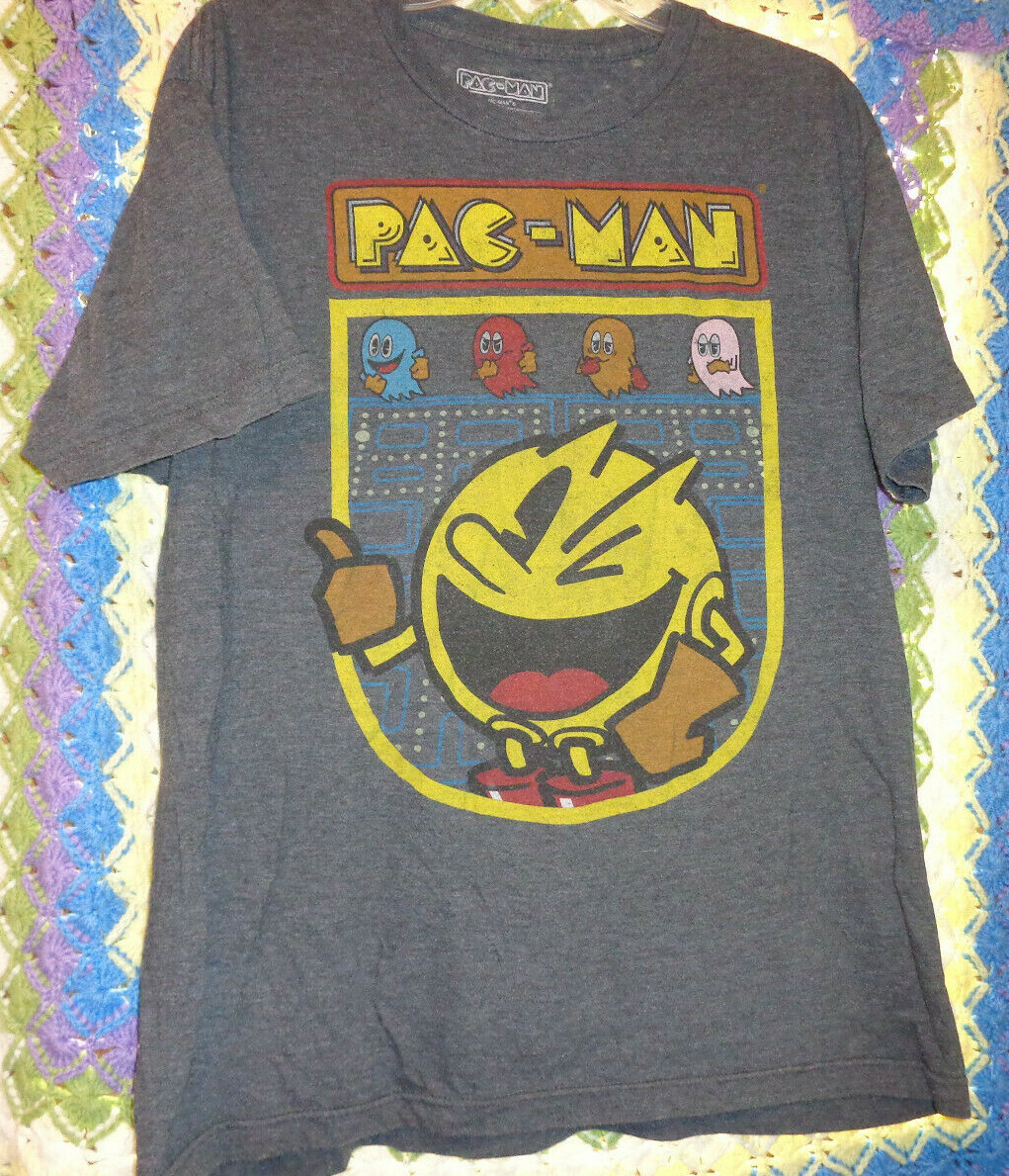 Vintage PAC-MAN T-Shirt - Men's Medium Retro Bandai N… - Gem
