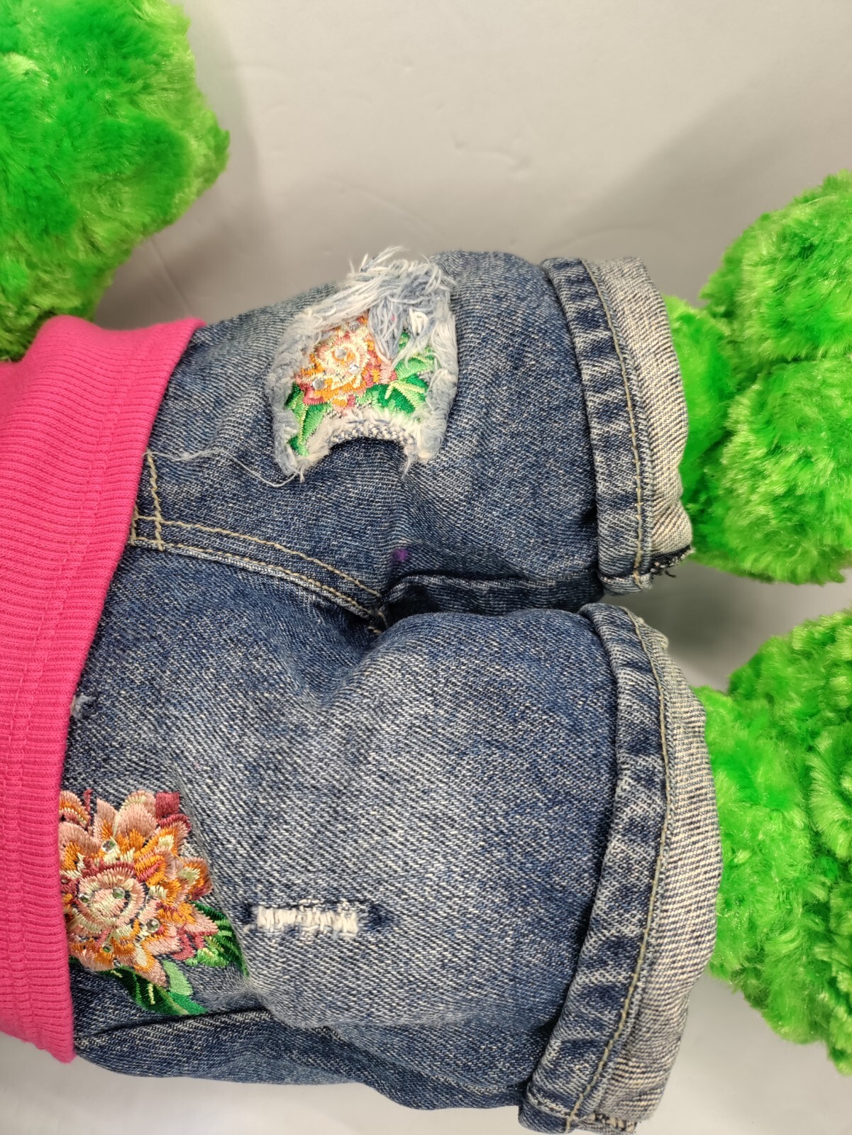 Build A Bear Workshop BAB Green Smiling Frog Plush Stuffed Animal Happy ...