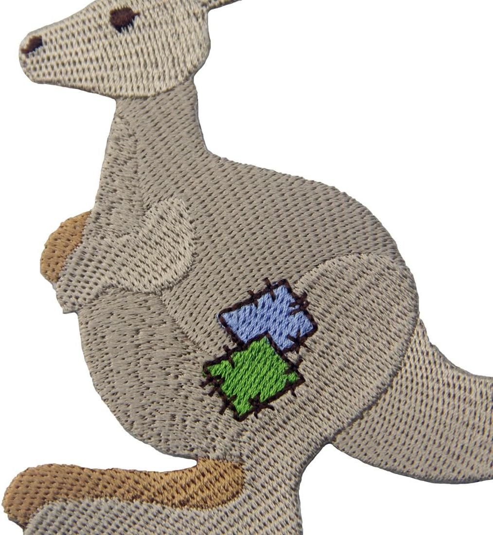 Kangaroo Patch Embroidered Applique Iron on Sew on Emblem | eBay