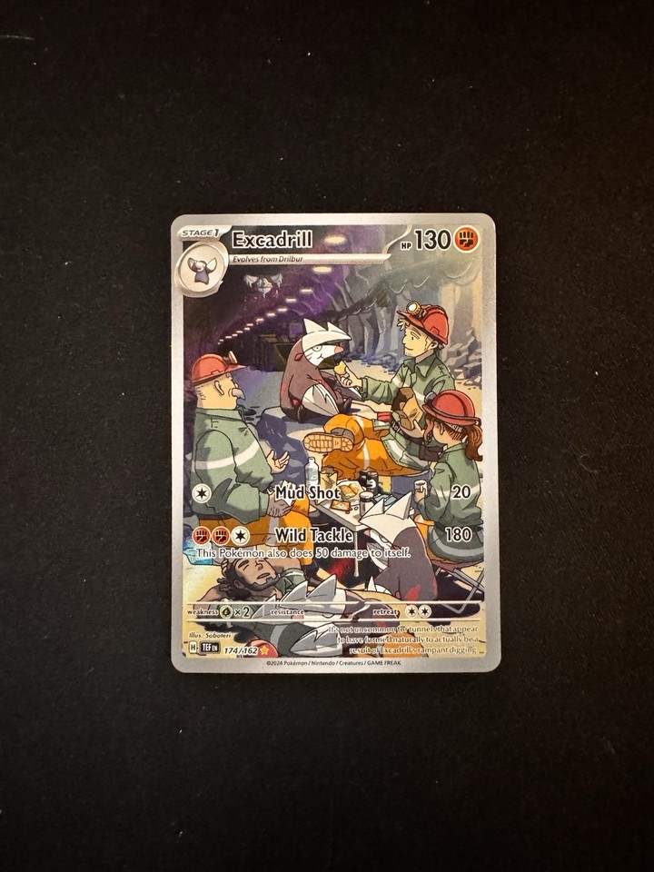 Pokémon TCG Excadrill 174/162 Temporal Forces - Holo, Illustration Rare ...