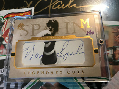 Warren Spahn Auto 2005 SP Legendary Cuts "One Leg Up" Autograph signed ...
