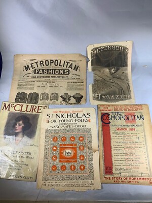 1879 Peterson's Magazine cover + 1899 Cosmopolitan Cover & More 3772 | eBay
