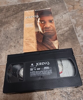 2002 Vintage John Q Movie VHS Tape EUC Tested Denzel Washington ...