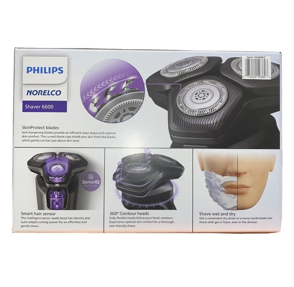 New Philips Norelco Shaver 6600 SenseIQ Technology Series 6000 With ...