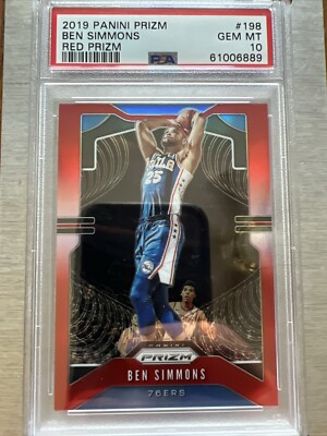 Ben Simmons 2019-20 Prizm Red /299 PSA 10 GEM MINT🔥HOT🔥INVEST🔥📈 | eBay