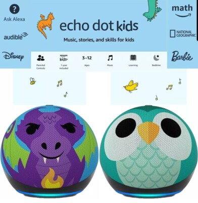 🔥 New Echo Dot (5th Gen) Kids Edition Smart Speaker with Alexa, Dragon ...