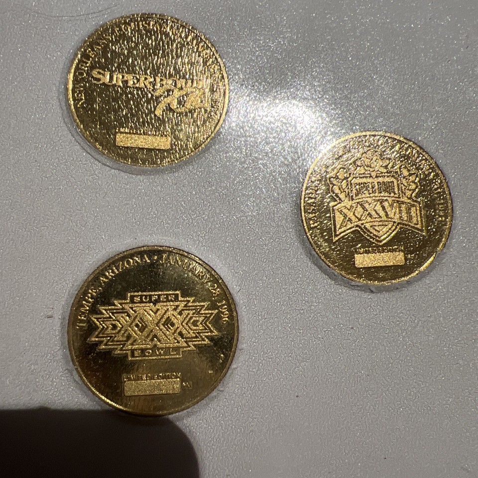 DANBURY MINT NFL Dallas Cowboys Super Bowls Flip Coin Set Of 5 Limited ...