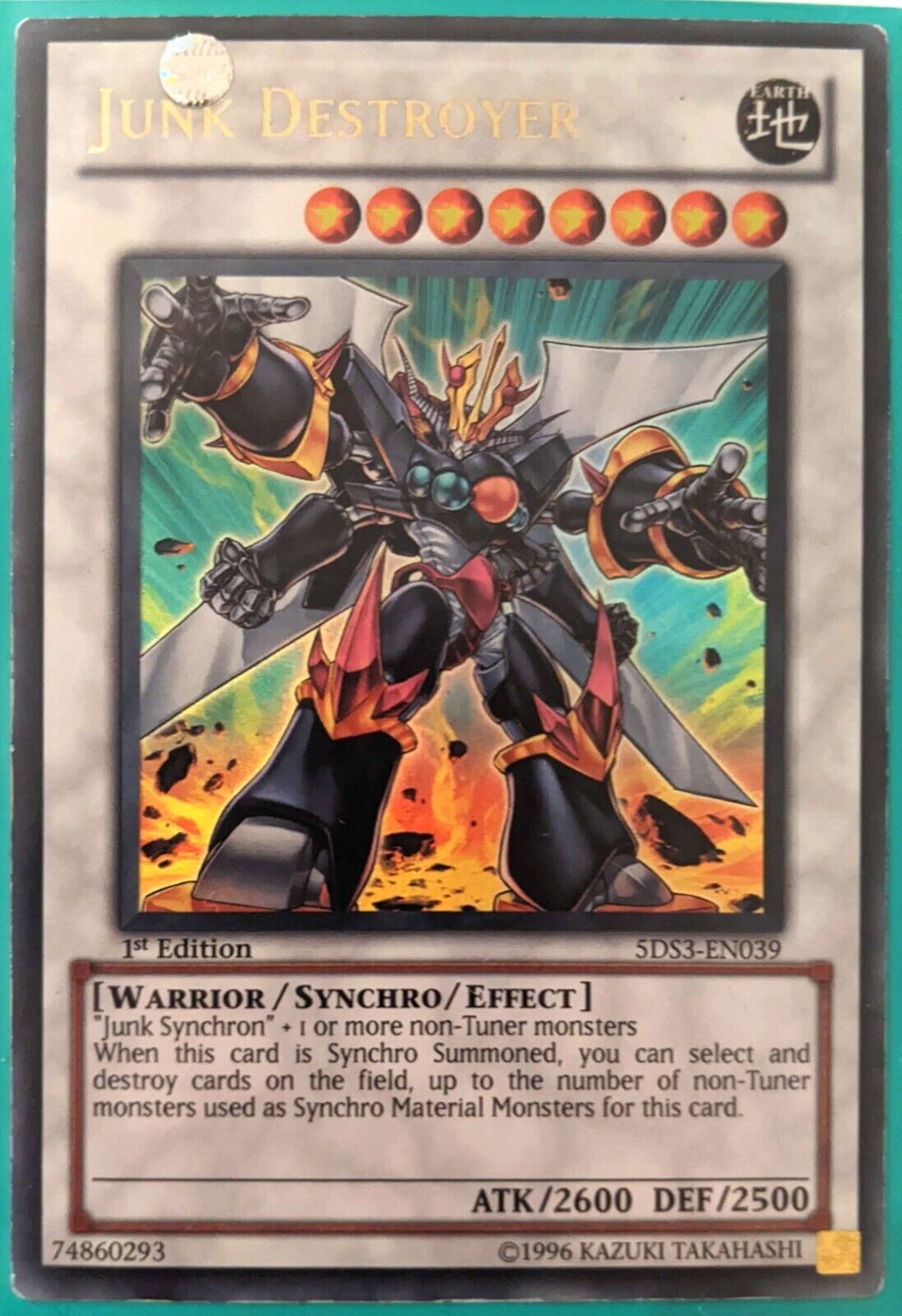 YuGiOh Junk Destroyer Ultra Rare 1st Edition 5DS3-EN039 | eBay