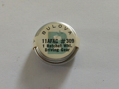 VINTAGE NOS Bulova Model 11AFAC Ratchet Wheel Driving Gear, Part # 309 ...