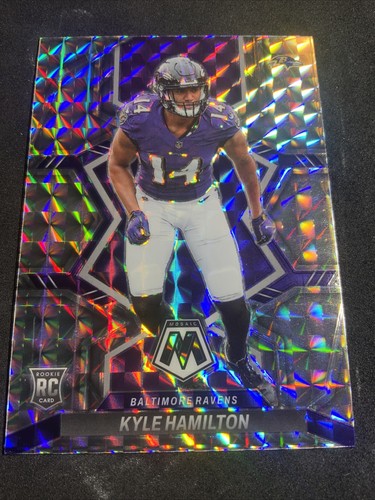 Kyle Hamilton 2022 Panini Mosaic Silver Prizm Rookie Card Baltimore ...
