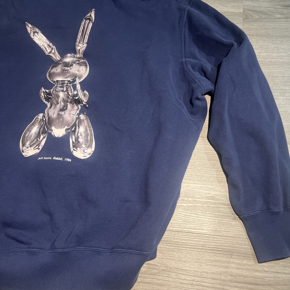 Uniqlo x Jeff Koons UT Rabbit Exclusive Hoodie M Xl Blue Art Graphic ...