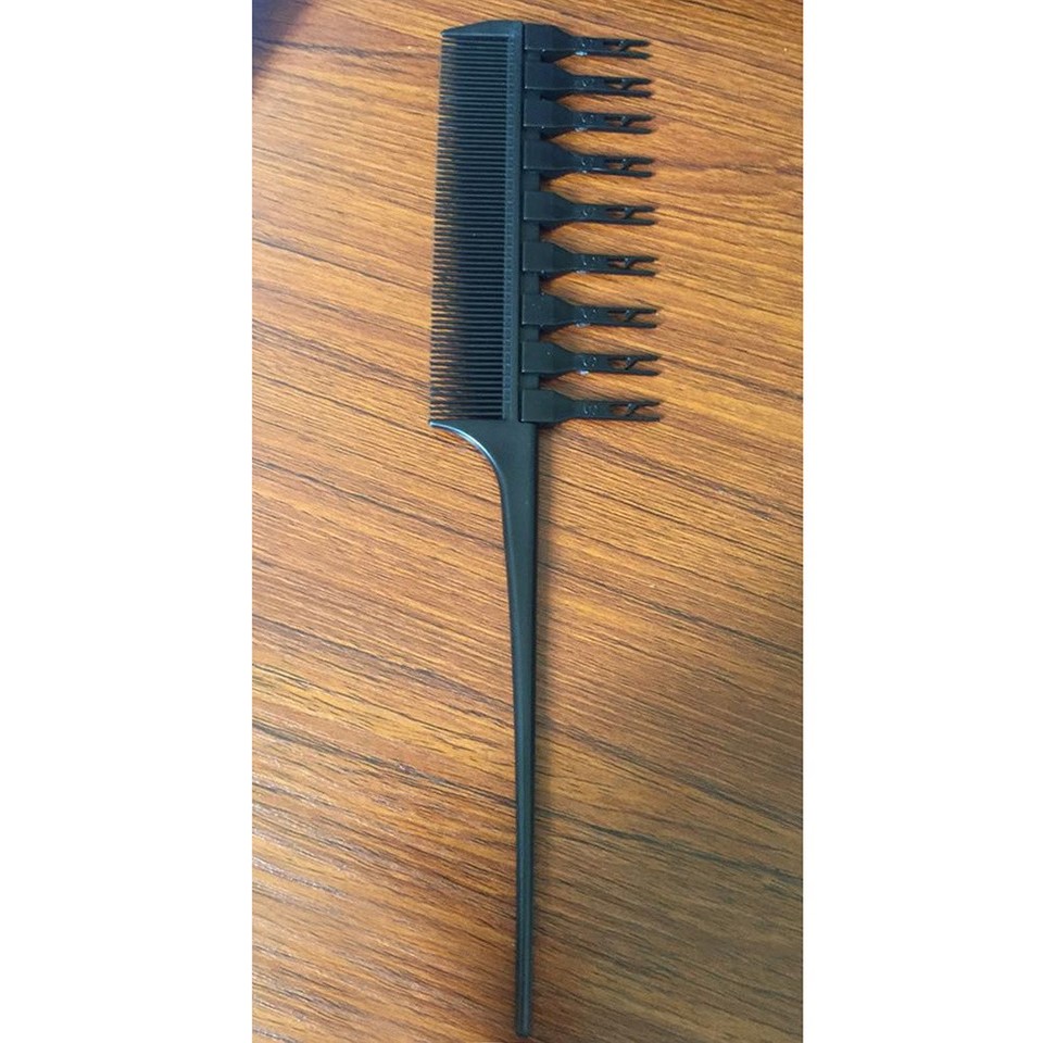 Hair Dyeing Brush Hair Coloring Comb with Hook (Black) hair color comb ...