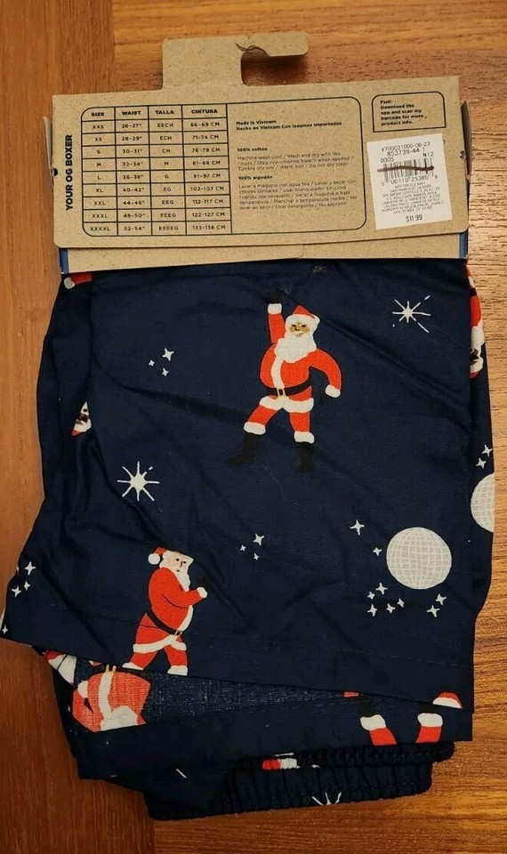 Old Navy Men's XXL Boxer Shorts DISCO SANTA Christmas Holiday Underwear ...
