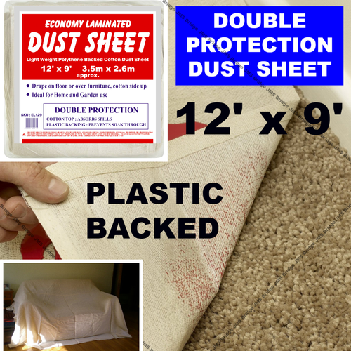 Cotton Dust Sheet Large - Professional Quality for Painters and ...