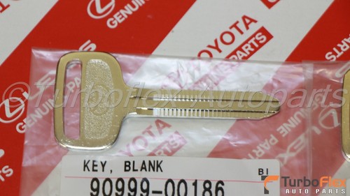 Toyota Metal NON-Transponder Blank Key Set of 2 Genuine OEM 90999-00186 ...